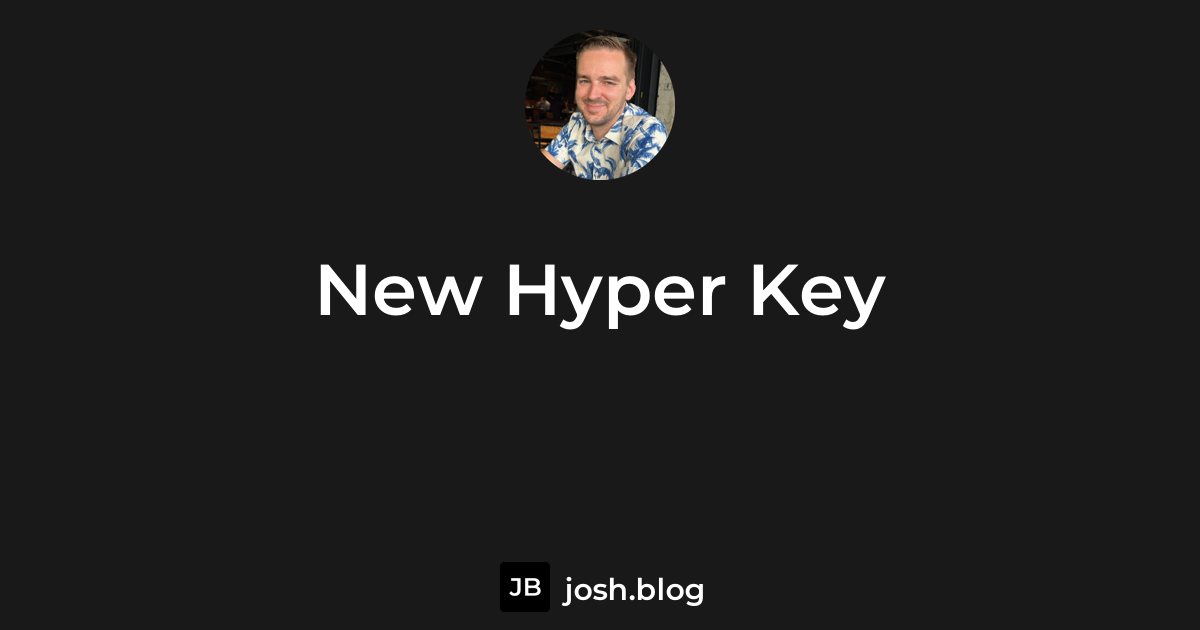 New Hyper Key – Josh Betz